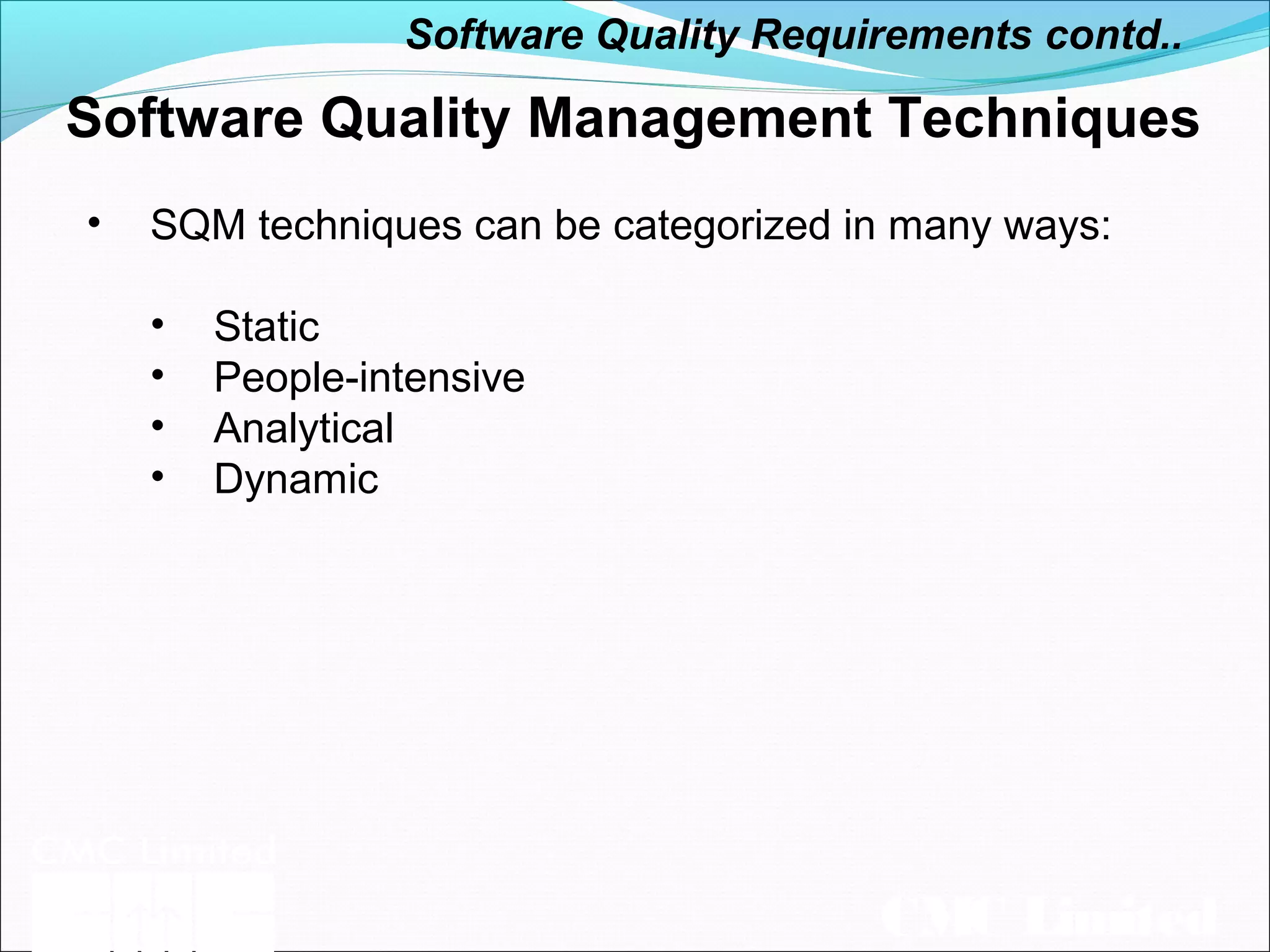 Software Quality Management | PPT | Computer Software and Applications | Computing