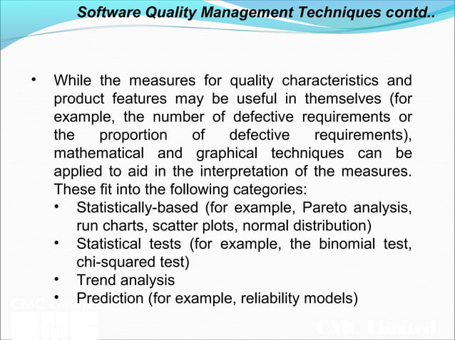 Software Quality Management | PPT | Computer Software and Applications ...