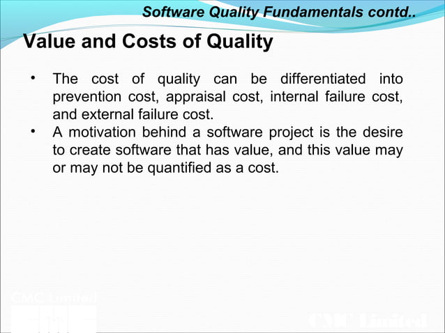 Software Quality Management | PPT | Computer Software and Applications | Computing