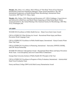 Murphy CV 2016 final | PDF