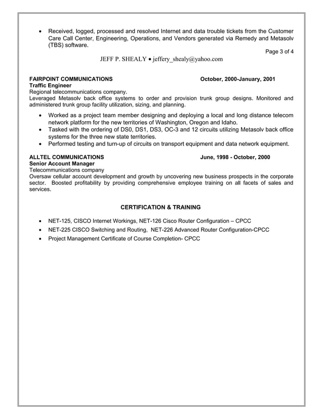 Jeff Shealy Resume 2016 | PDF