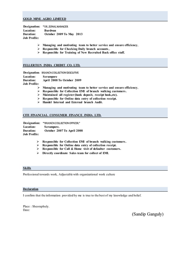 SANDIP CV | DOCX | Resume Writing and Advice | Job Search