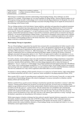 BACTERIOPHAGE THERAPY IN AQUACULTURE – FRIEND OR FOE | PDF