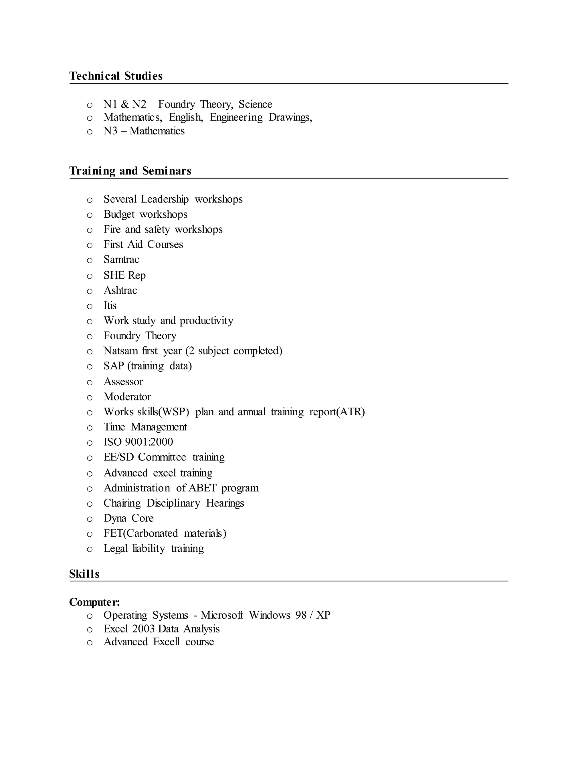 Curriculum_Vitae_of Carl Williams | PDF