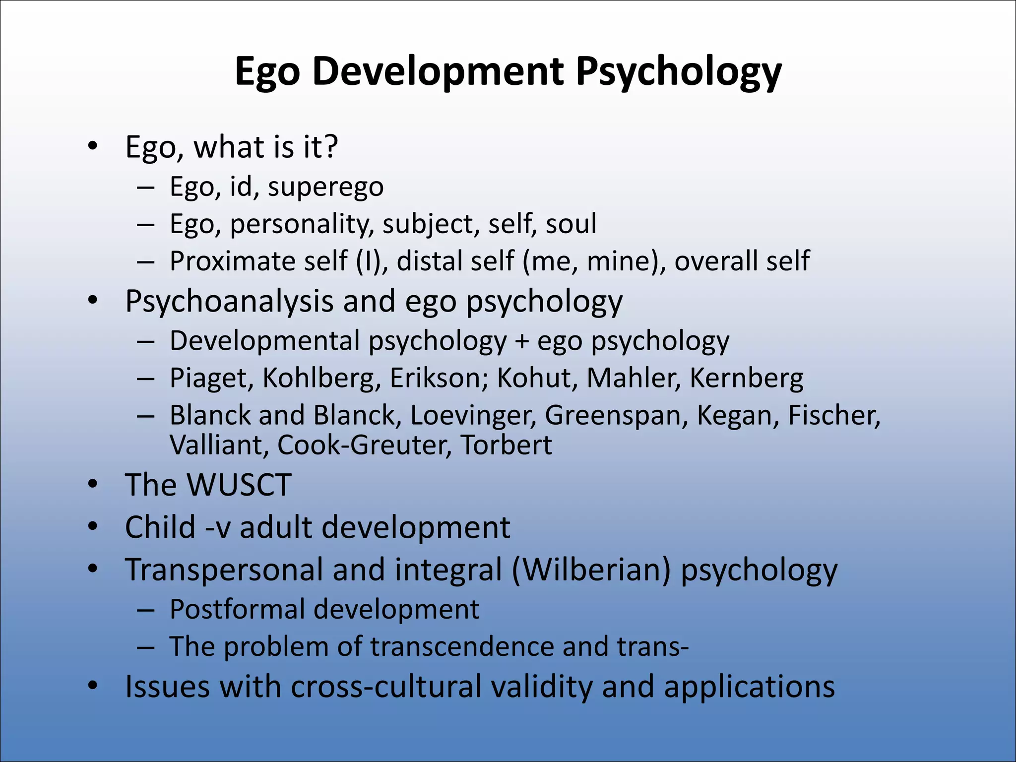 Ego Development_Loevinger-Cook-Greuter | PDF