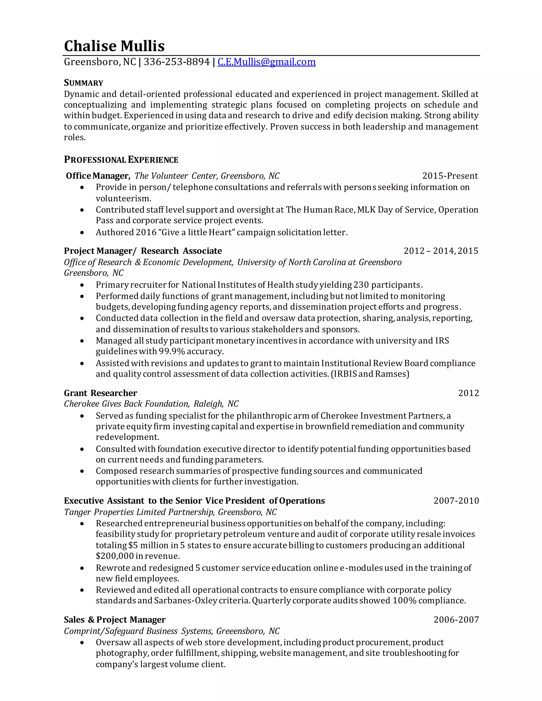 chalisemullis RESUME Pro Mgt | DOCX