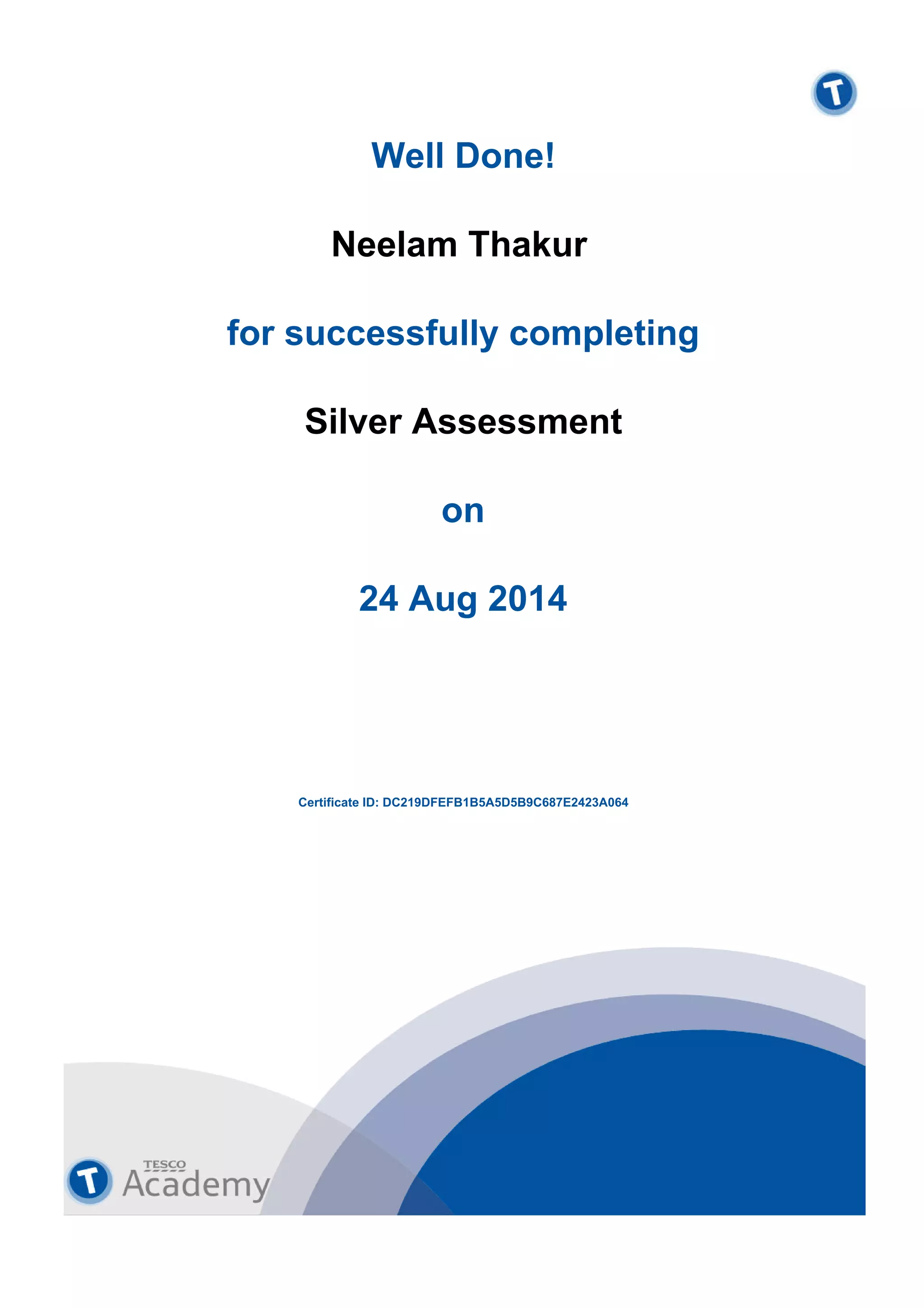 Neelam____Thakur__Silver_Assessment | PDF