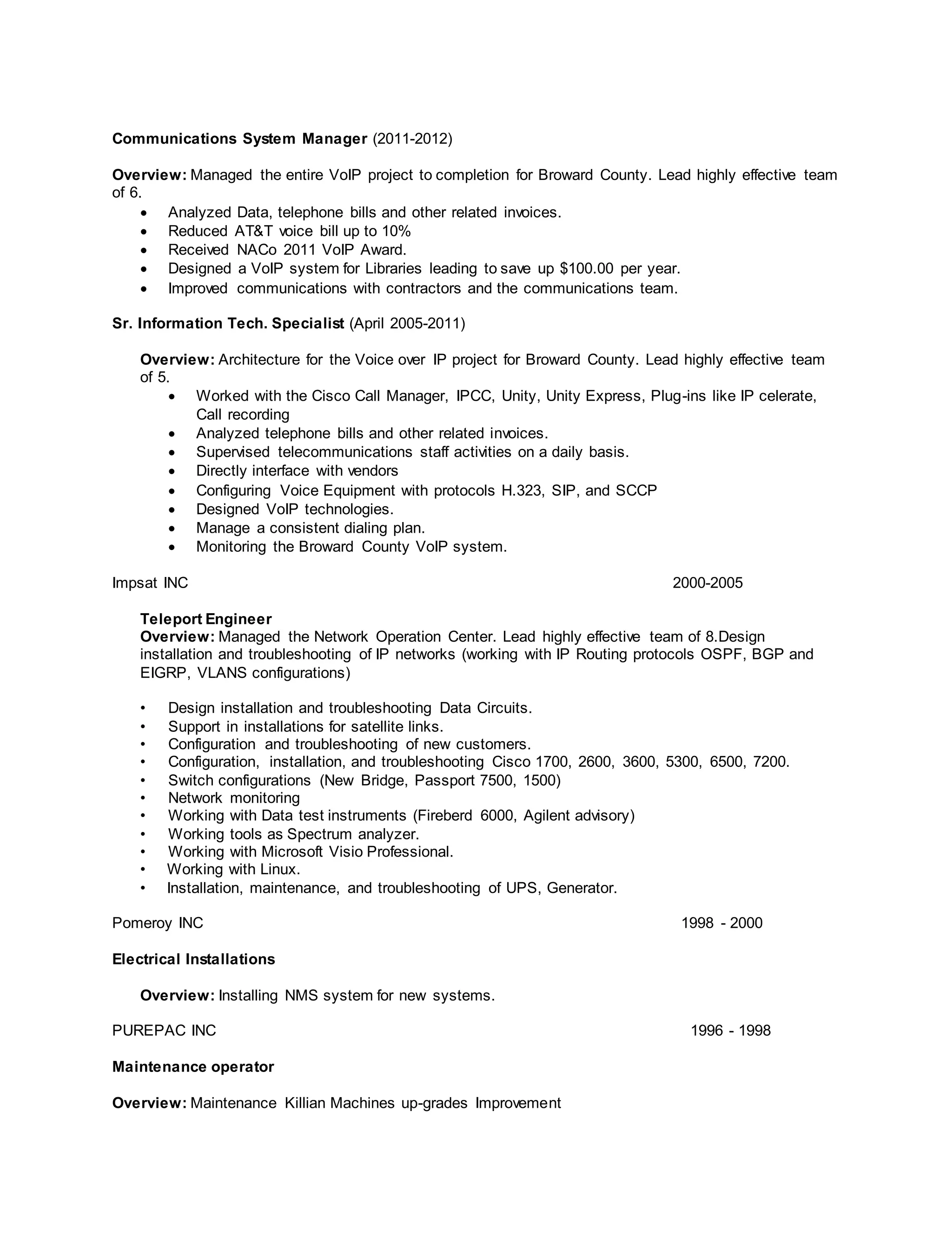 Walter Ocampo Resume | DOCX