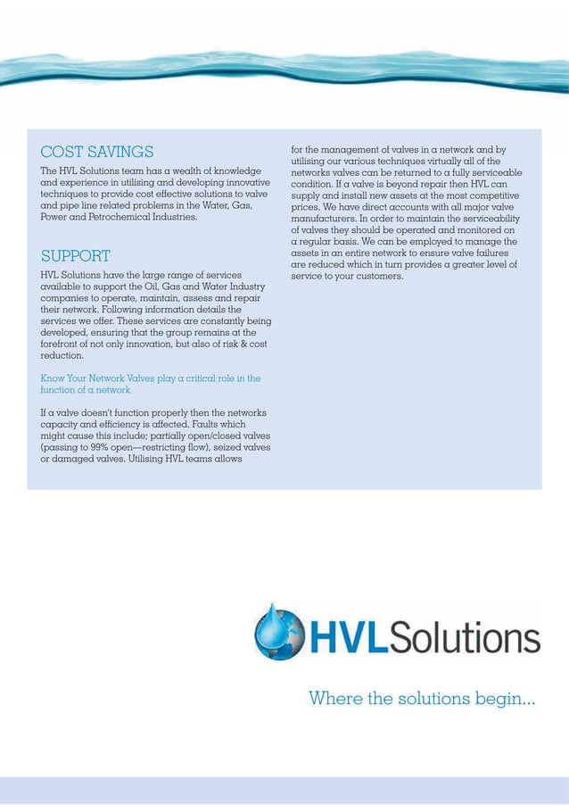 HVL Solutions Company Brochure | PDF