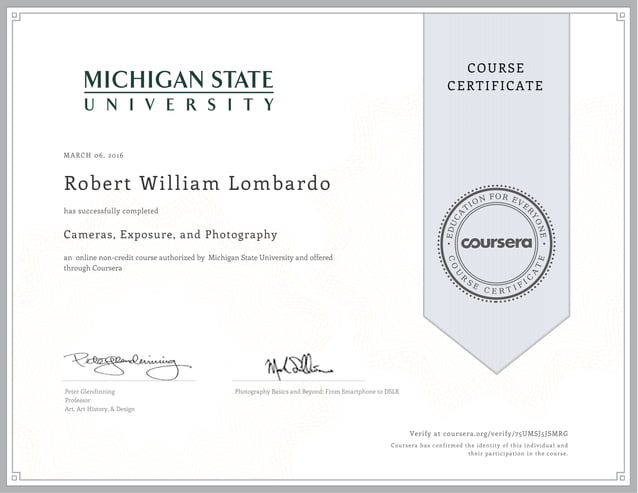 Photography Certificate 1 | PDF