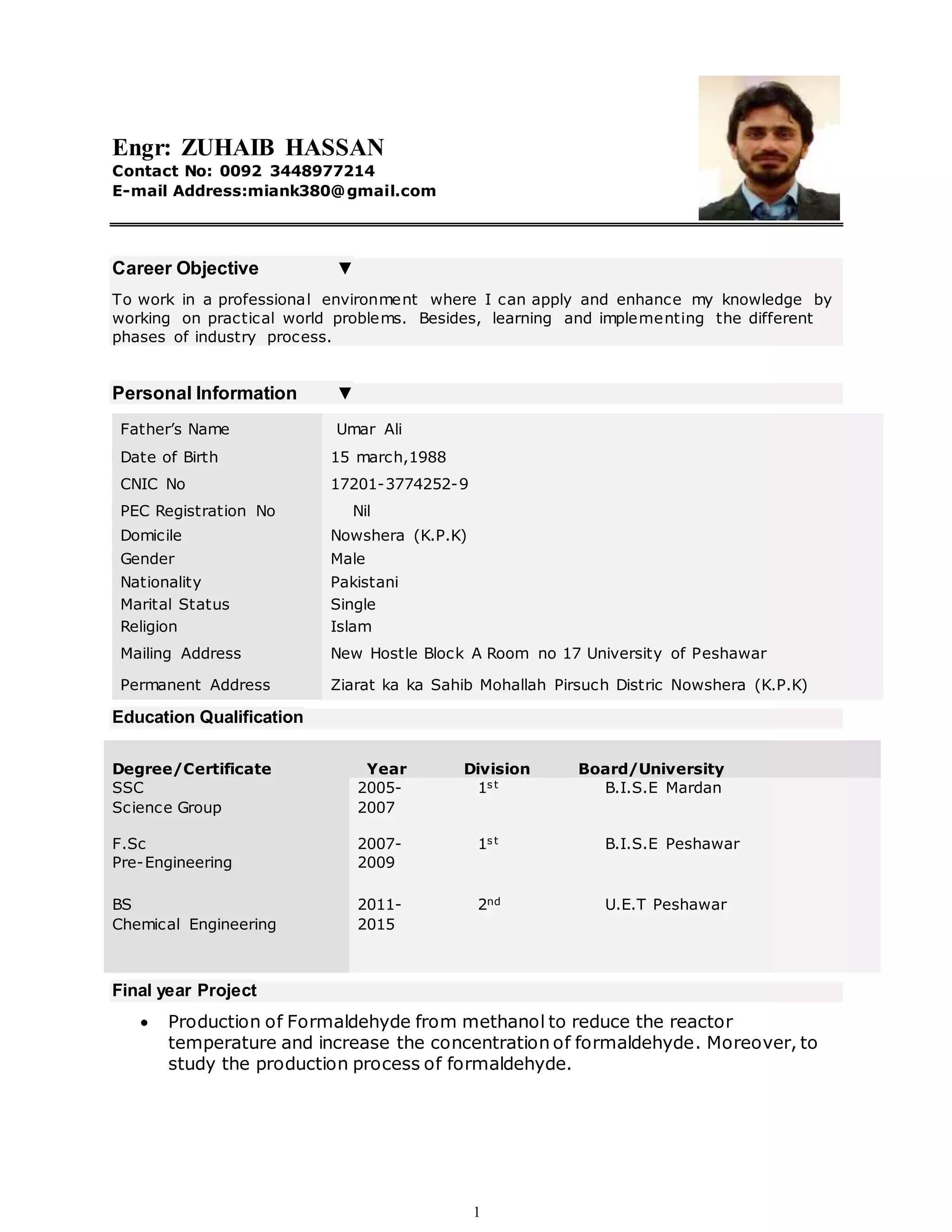 zuhaibnew CV | DOCX