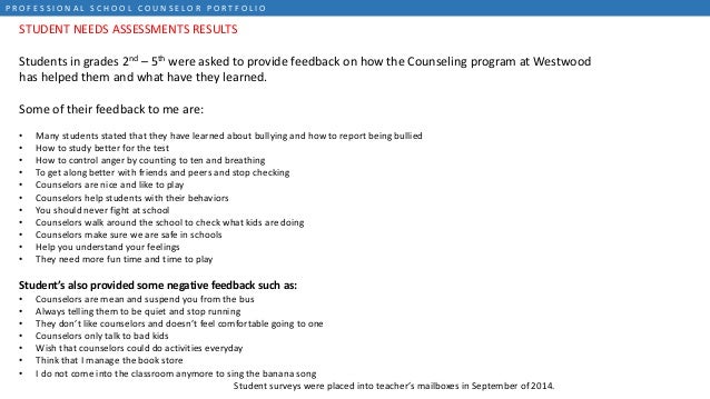 Counselor Portfolio ecc