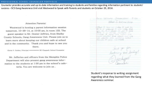 Counselor Portfolio ecc