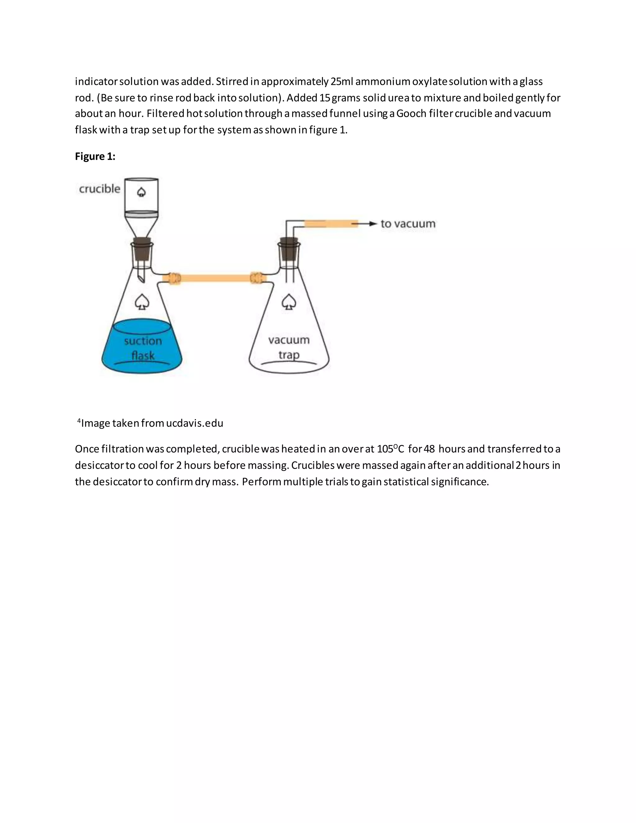 Gravimetric Determination Of Calcium Concentration In Caco3 Docx