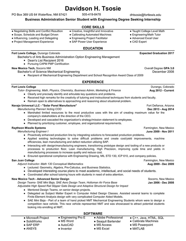 Resume 2016 rev 2 | PDF