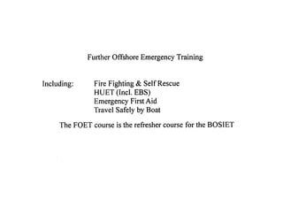 FOET OR BOSIET | PDF