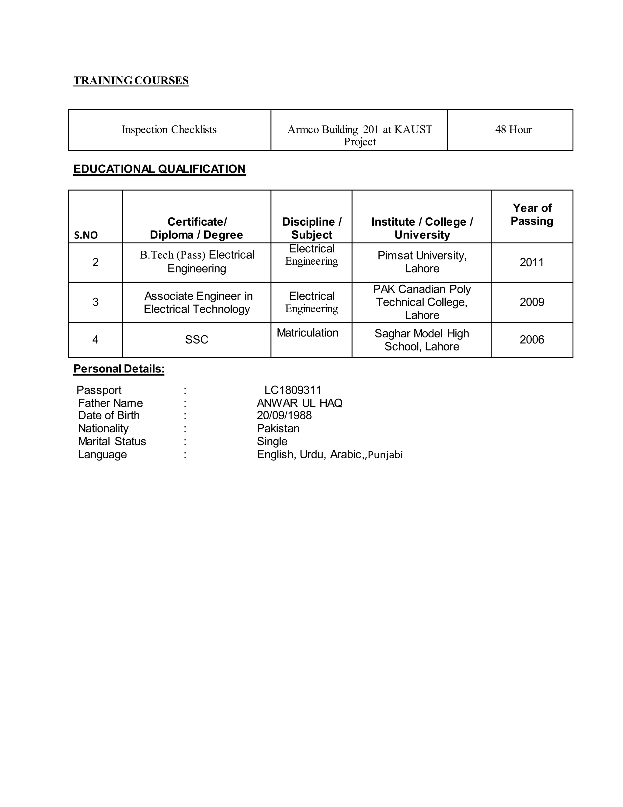 ASSOCIATE ENGINEER ELECTRICAL | DOCX