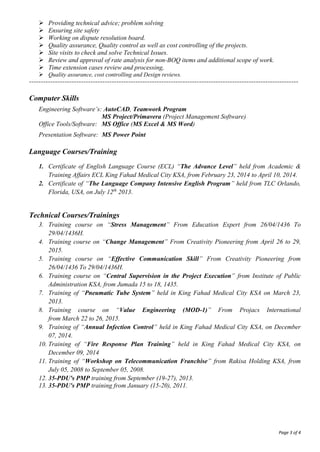 Engr SAAD pdf cv | PDF | Construction Industry | Industries
