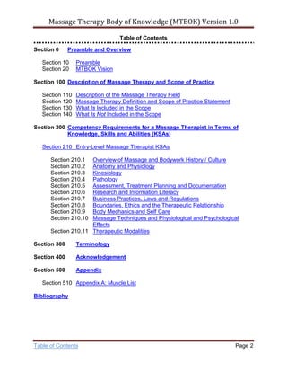 massage therapy | PDF