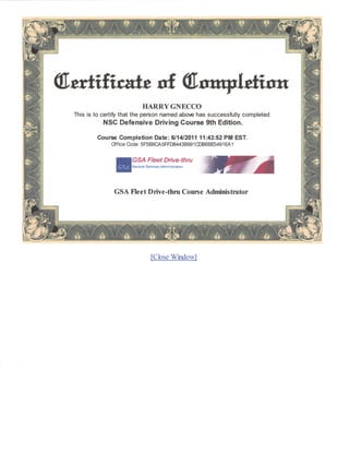 NSC Defensive Driving | PDF