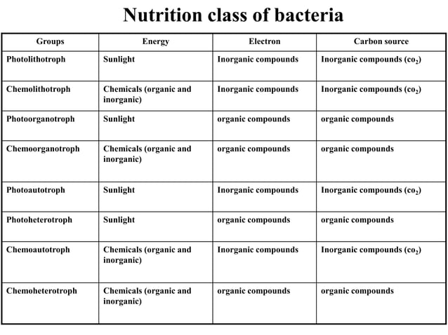 Bacteria growth and nutritional requirements. | PPTX | Biological ...