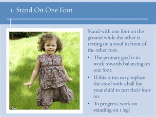 5 Balance Activities for Children | PDF
