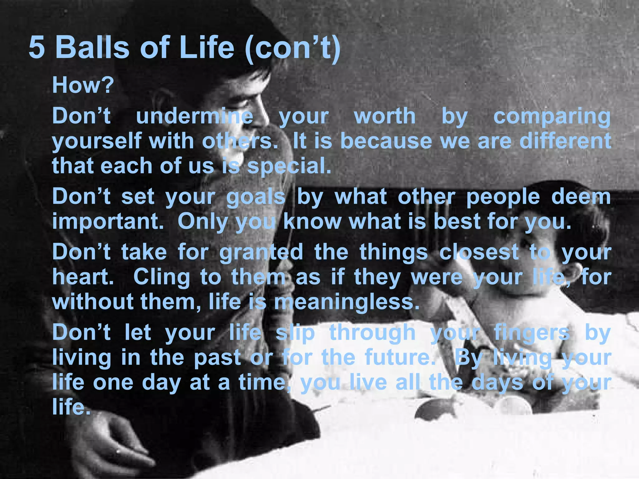 5 Balls Of Life | PPT