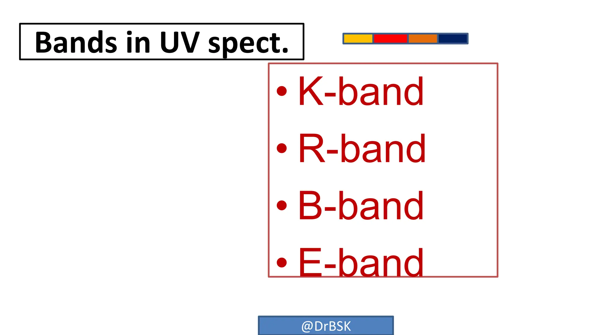 Bands in UV Spectroscopy | PPTX