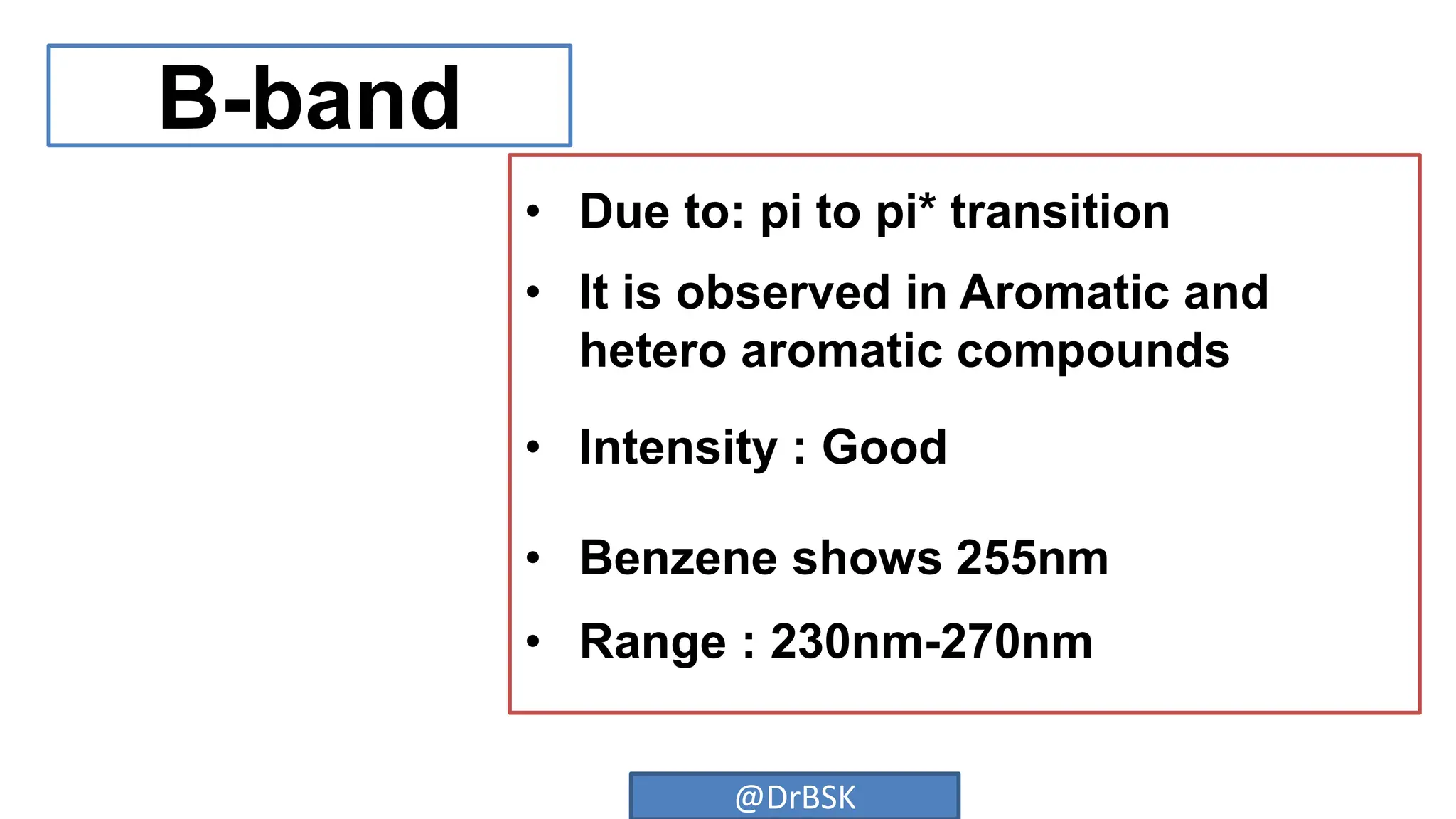 Bands in UV Spectroscopy | PPTX