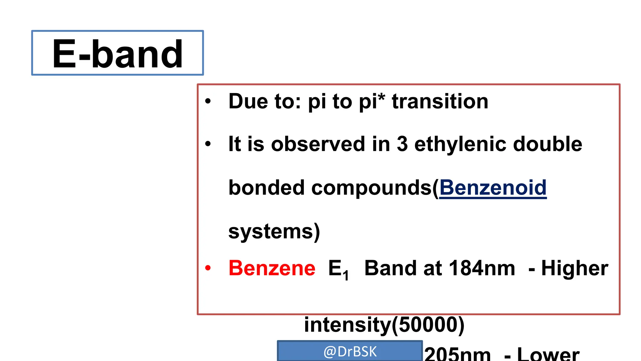 Bands in UV Spectroscopy | PPTX