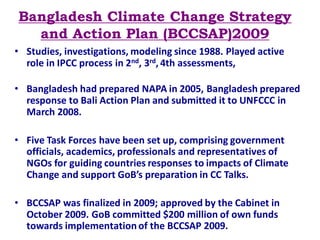 Bangladesh experience in integrating climate change into national ...