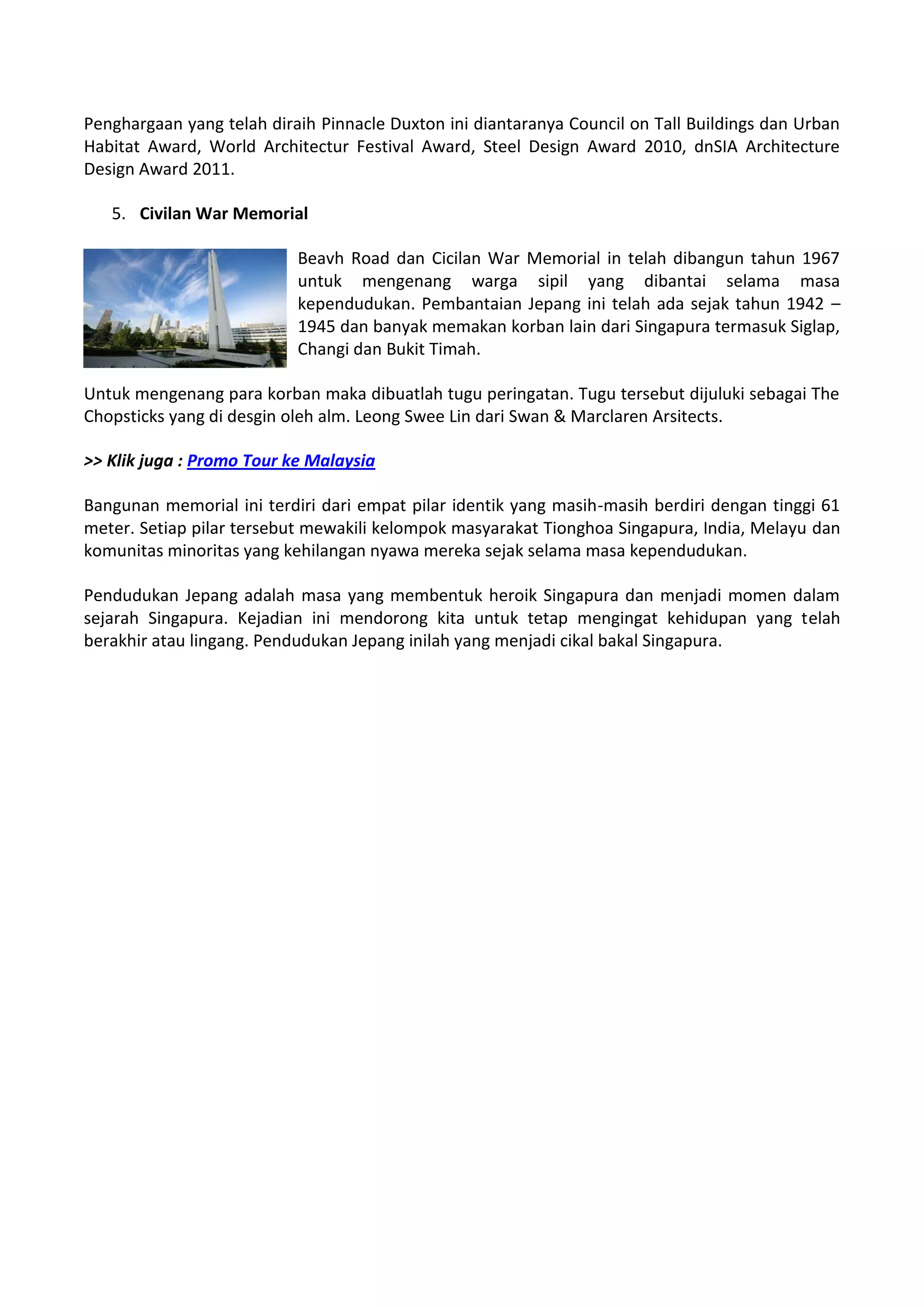 5 bangunan arsitektur modern yang super keren di singapura | PDF