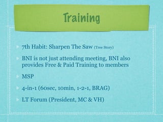 5 basic BNI fundamentals (Quantum Workshop) | KEY