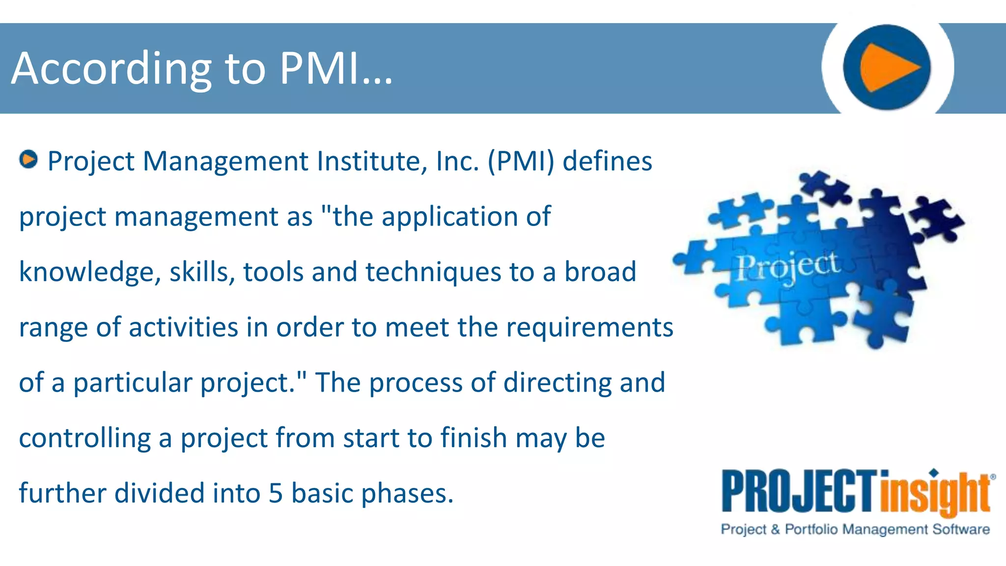 5 Basic Phases of Project Management | PPT