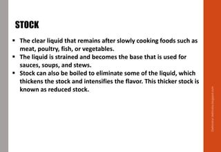 Basic Sauces: www.chefqtrainer.blogspot.com