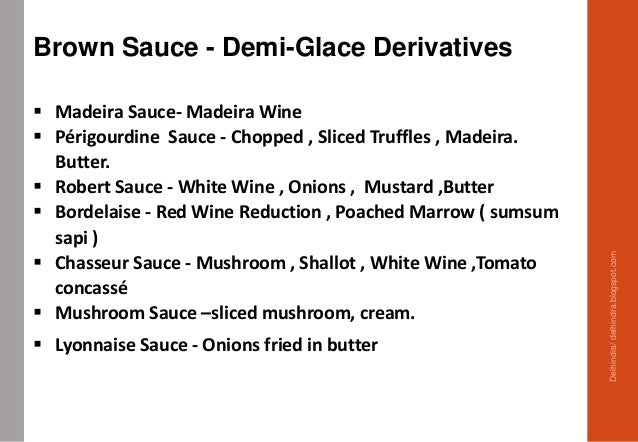 Diagram Leading Derivative Sauces Sauce