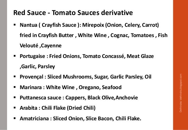 Diagram Leading Derivative Sauces Sauce