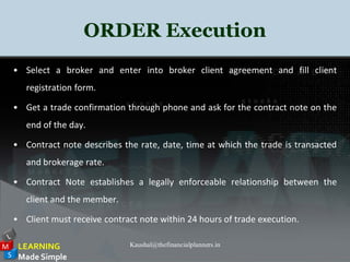 Basics Of Broking | PPT