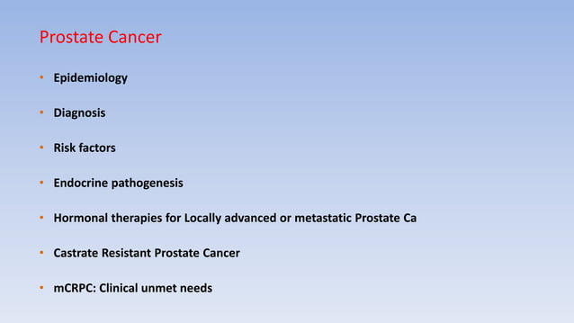 5 Basics of Prostate Cancer.pptx | Endocrine and Metabolic Diseases ...