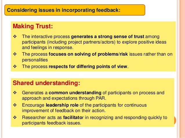 Presentation- PAR Approaches