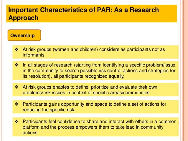 Presentation- PAR Approaches