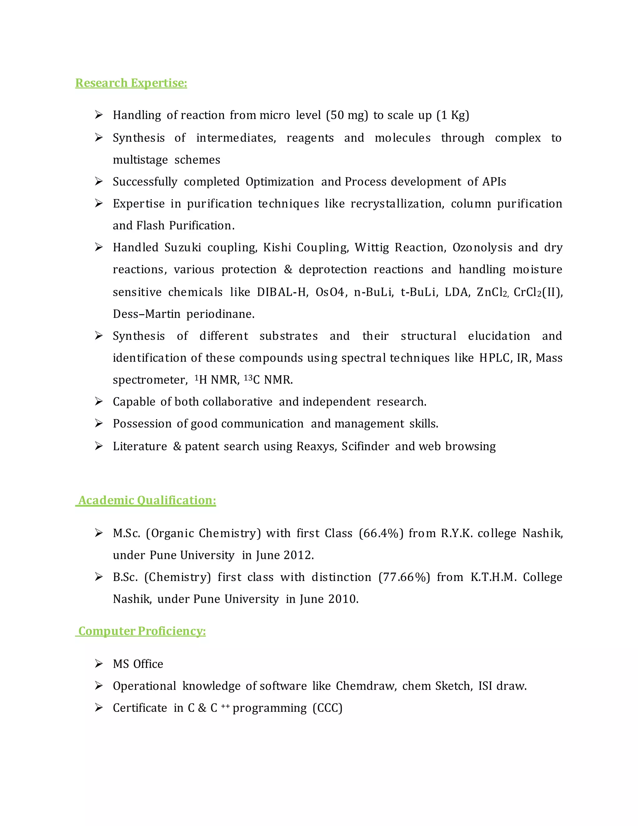 Hemant Cv | PDF