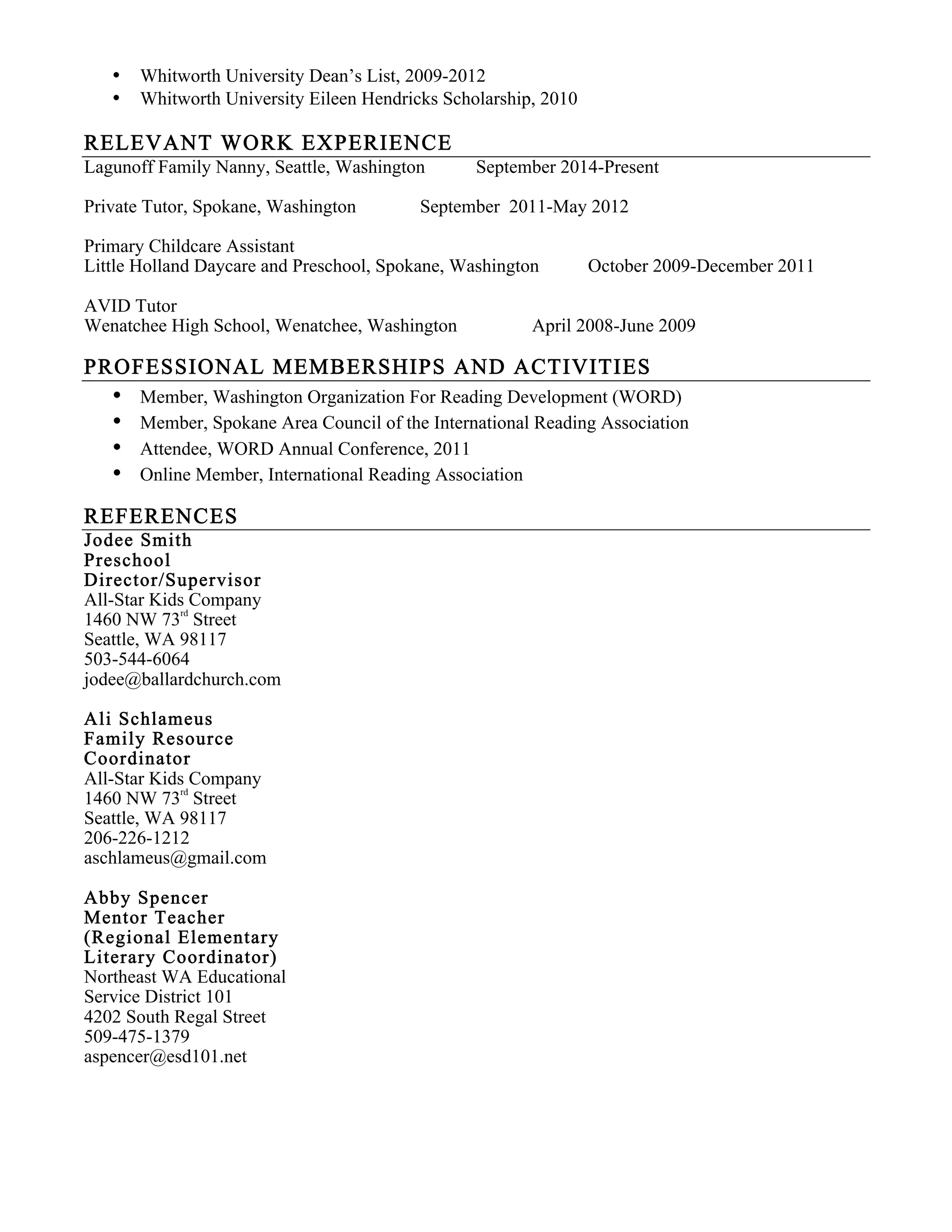 Ashelyn Ross Resume | PDF