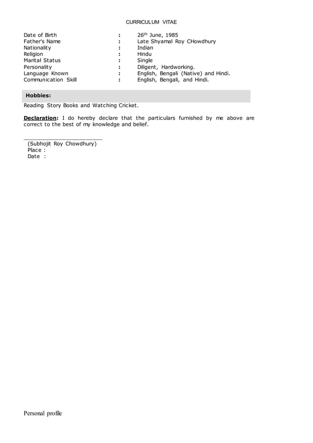 MBA-Subhojit Roy Chowdhury | PDF