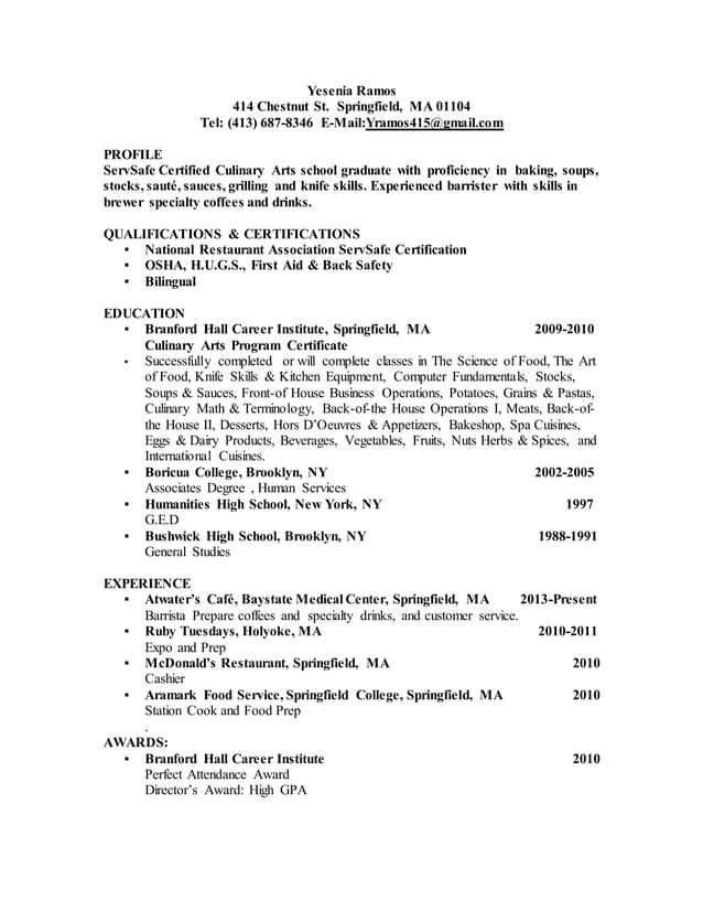YeseniaRamosResume | PDF