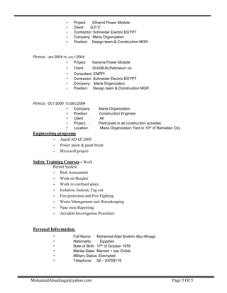 M.adel_CV | PDF | Professional School | Postgraduate Education