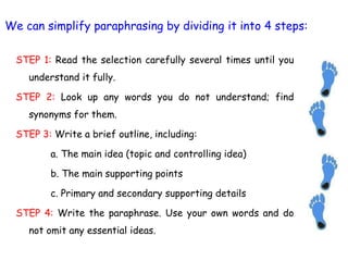 paraphrasins | PPT