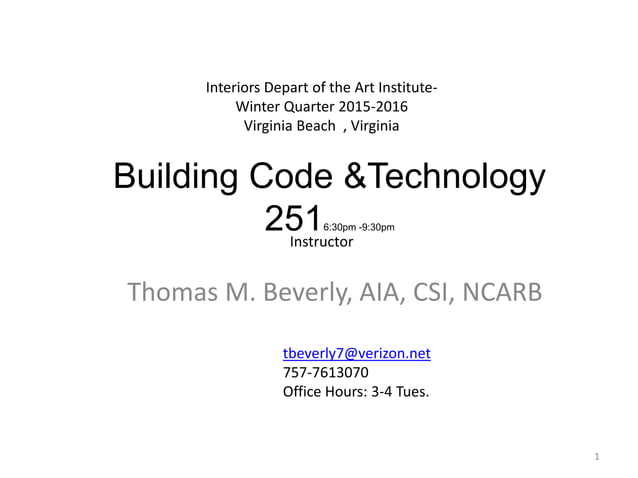 AA2016Building Code Basics Feb with additional material | PPTX