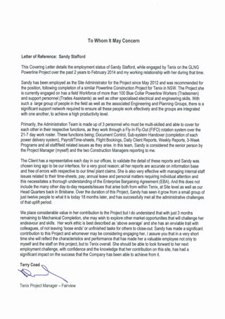 Terry Coad Reference | PDF