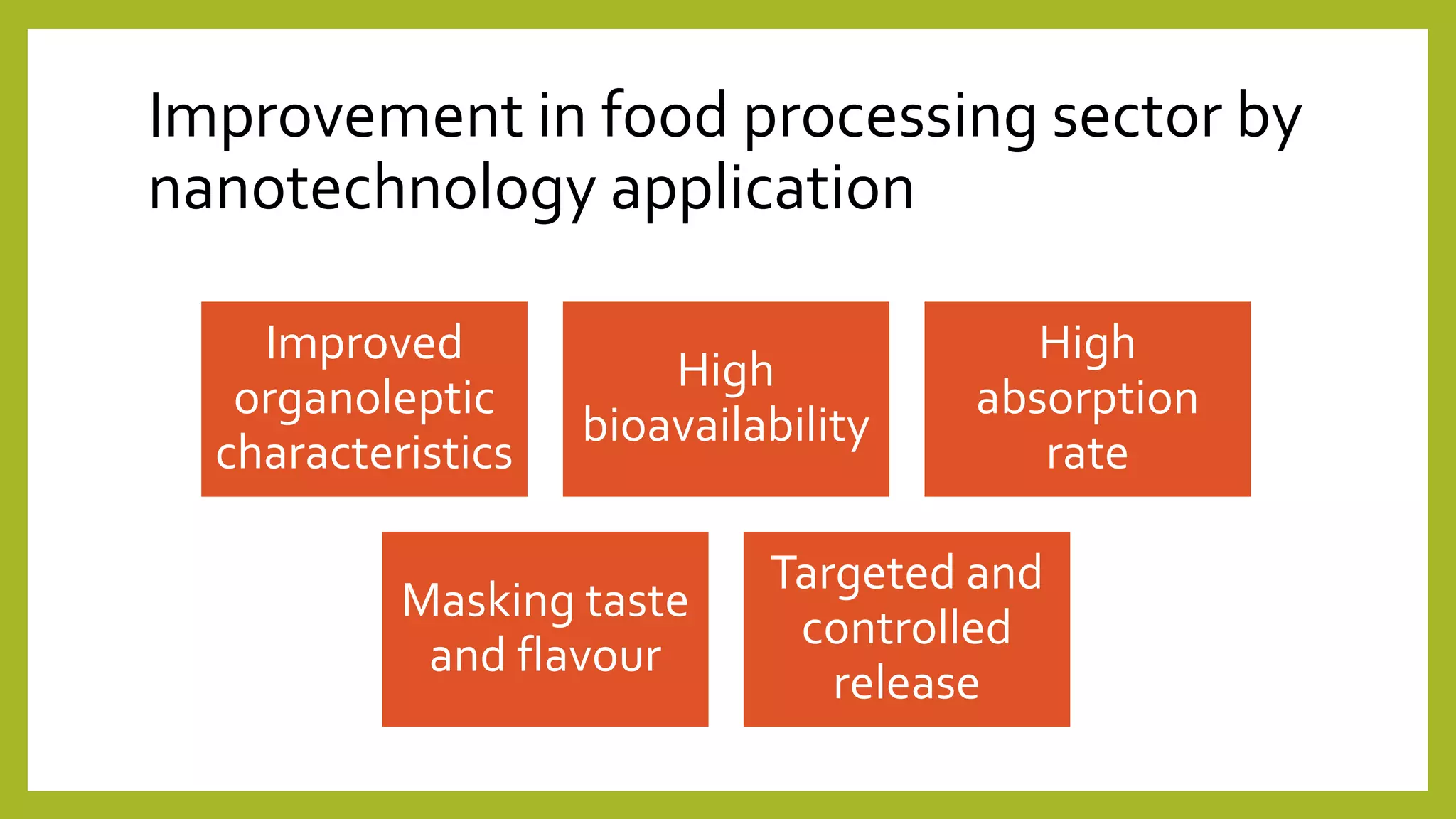 Nanotechnology in food processing and food packaging | PPTX